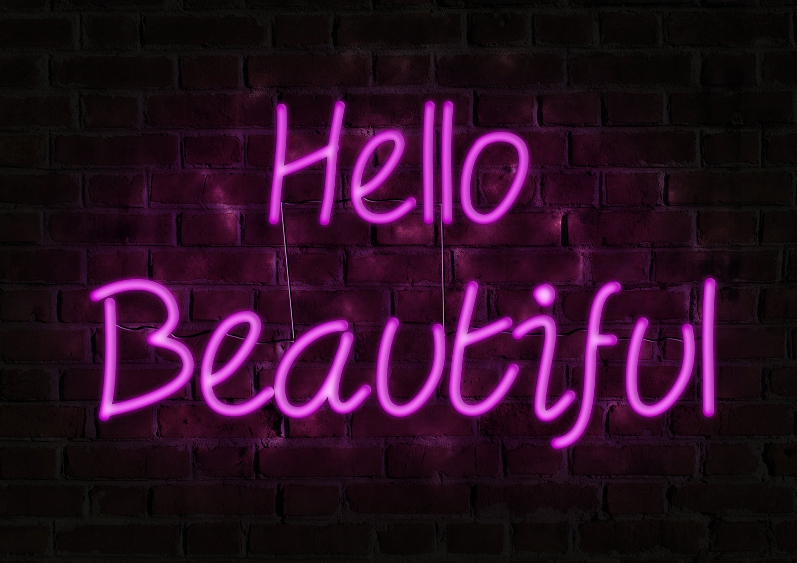 Personalised Neon glow writing print | Etsy