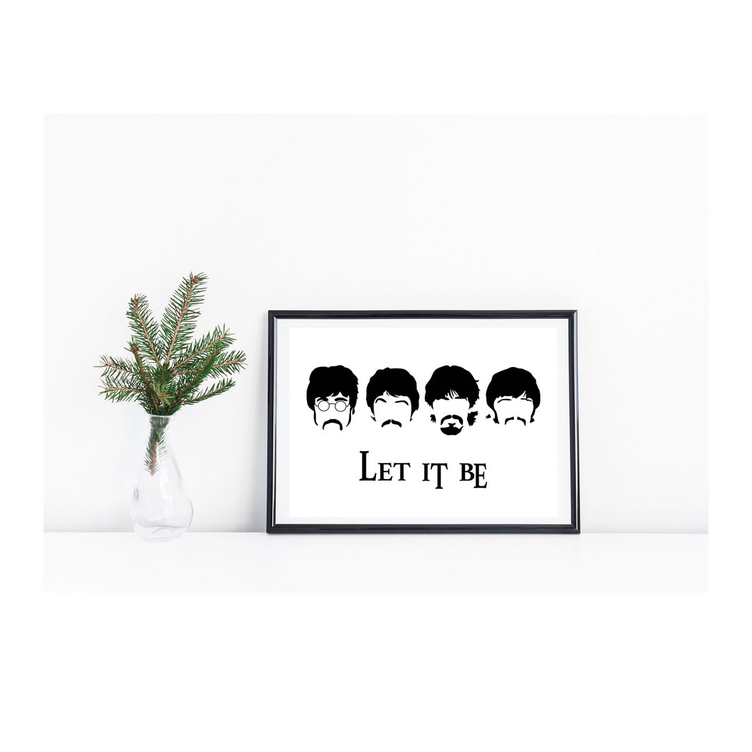 The Beatles Let It Be Print A4 Poster - Etsy