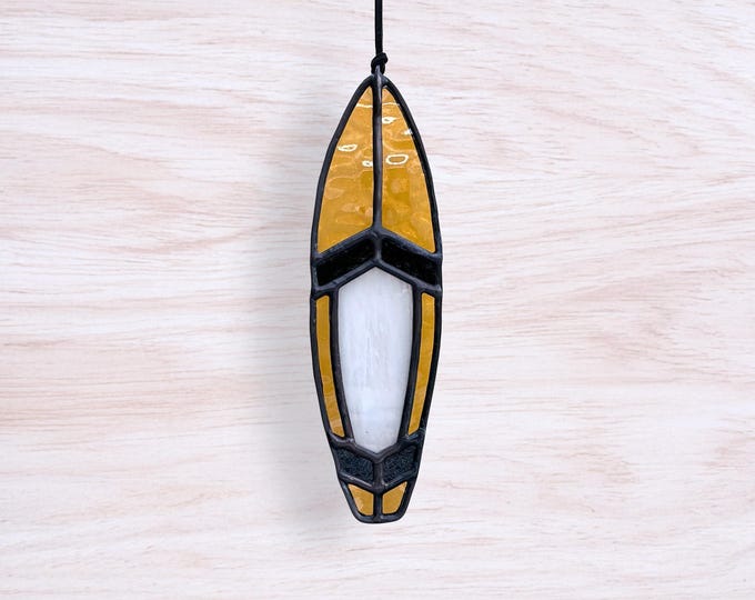 Stained Glass Paddle Board Suncatcher, Handmade Touring SUP Window ...