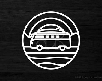 Camper Large Windscreen Rear Window Flash Campervan Sticker Visor Strip ...