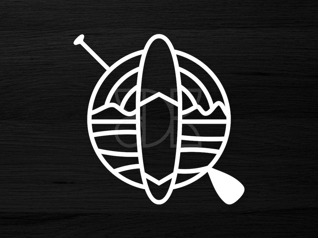 Paddle Board Vinyl Decal Sticker, Sunset Laptop Decals, Stand up ...