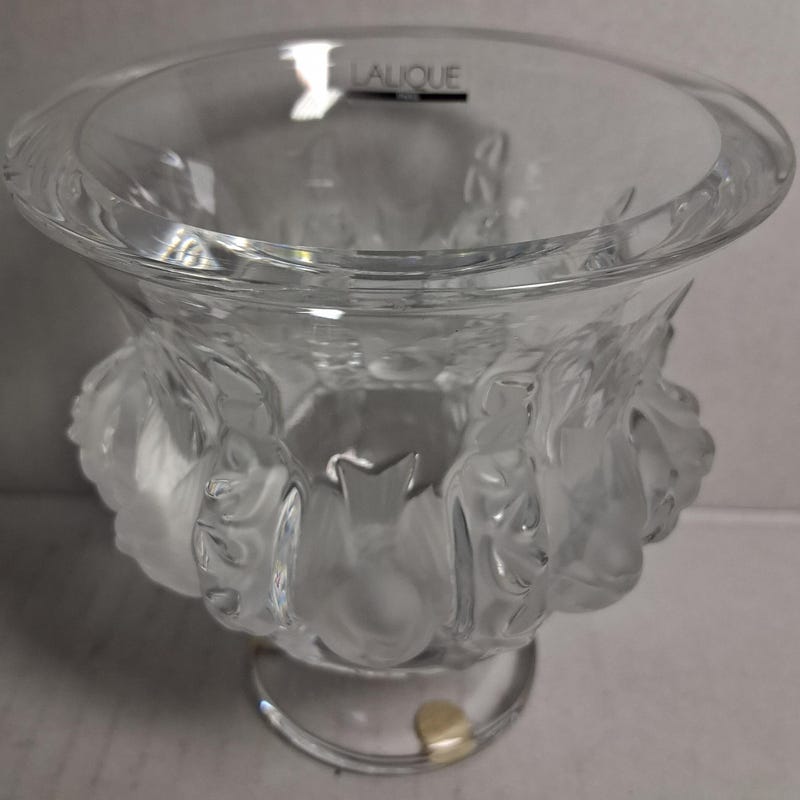 Lalique Crystal Vases - Etsy