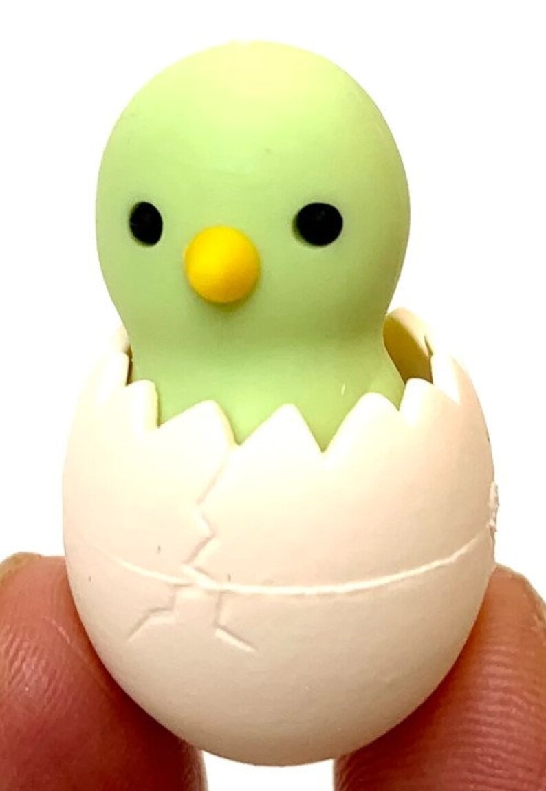 Mini Erasers Iwako Baby Chick in Eggshell Super Cute - Etsy