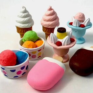 Mini Erasers - Iwako - Ice Cream - Food Eraser - Super Cute! - Etsy