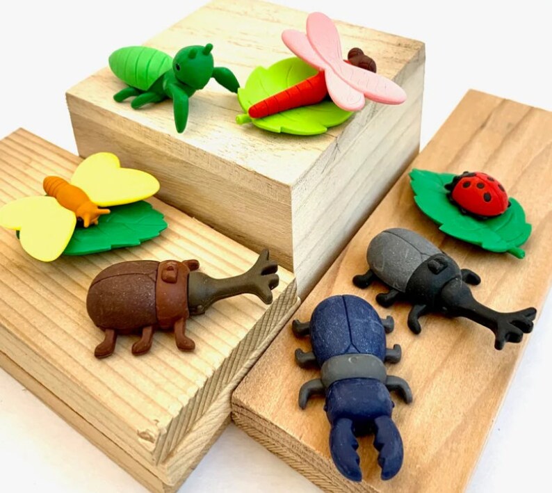 Mini Erasers Iwako Insect Life Erasers Super Cute - Etsy