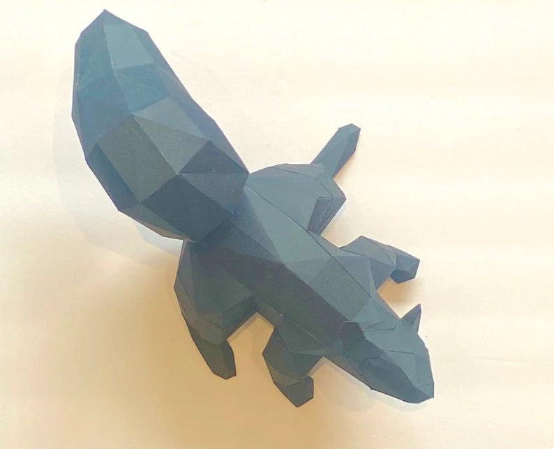 3D Paper Craft Kits Low Poly Paper Pre Cut, Pre Scored Whale ...