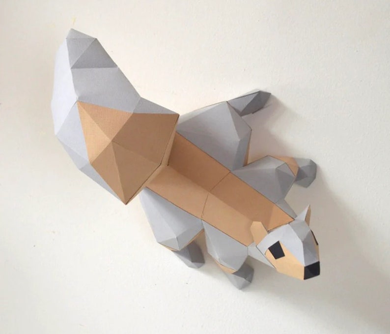 3D Paper Craft Kits Low Poly Paper Pre Cut, Pre Scored Whale ...