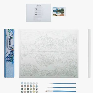 Figured'art Paint by Number Rolled Kit - Amsterdam, Paris, London - Etsy