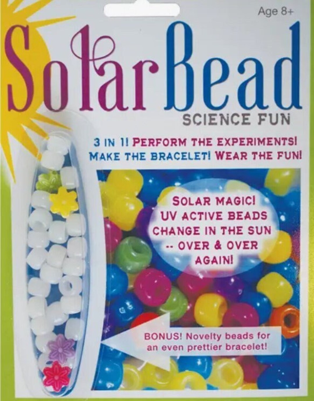 Solar Bead Science Fun Bracelet Kit - UV Active Beads Change Color in ...