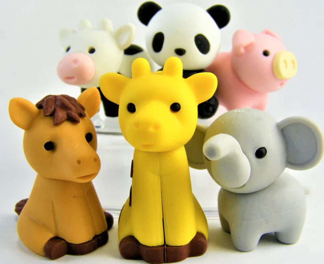 Mini Erasers - Iwako - Zoo Life Erasers - Super Cute! - Etsy