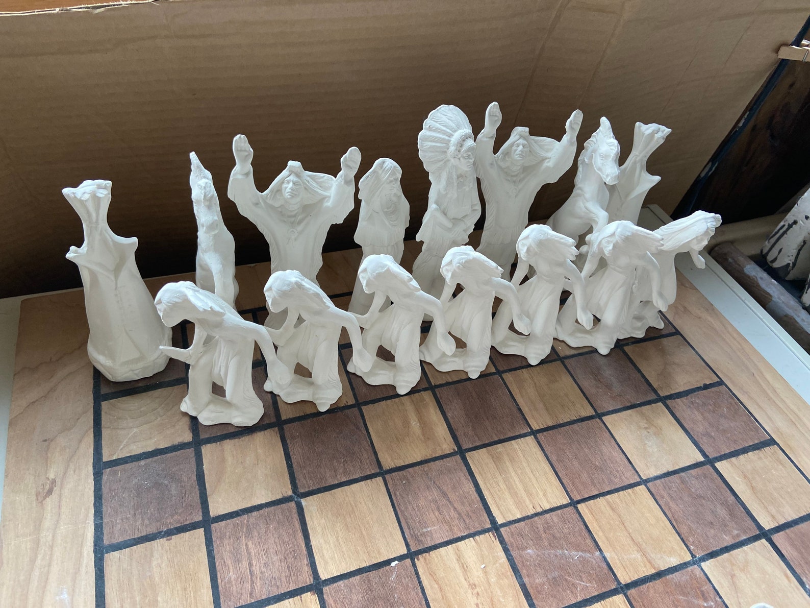 Cowboy VS Indian Chess Set Doc Holliday - Etsy