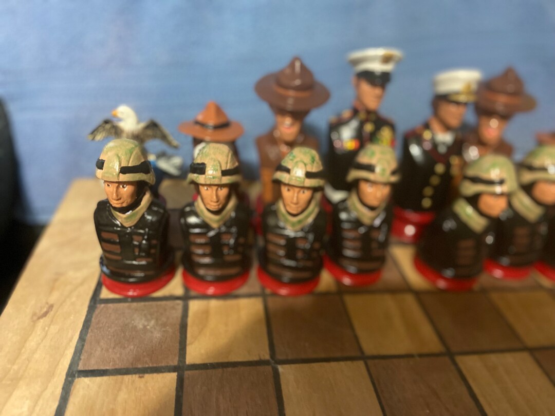 Chess Set Marines - Etsy
