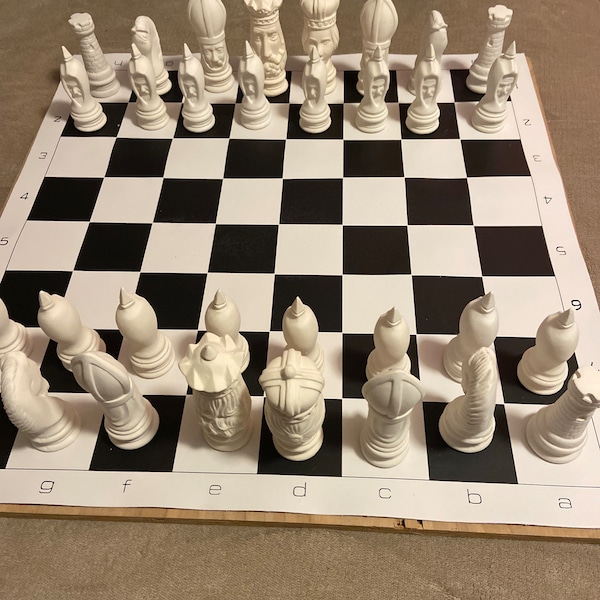 Ceramic Chess Set - Etsy