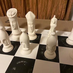 Duncan Vintage Medieval Chess Set Unpainted Ceramic - Etsy