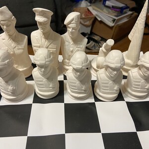 Army Chess Set Ceramic - Etsy