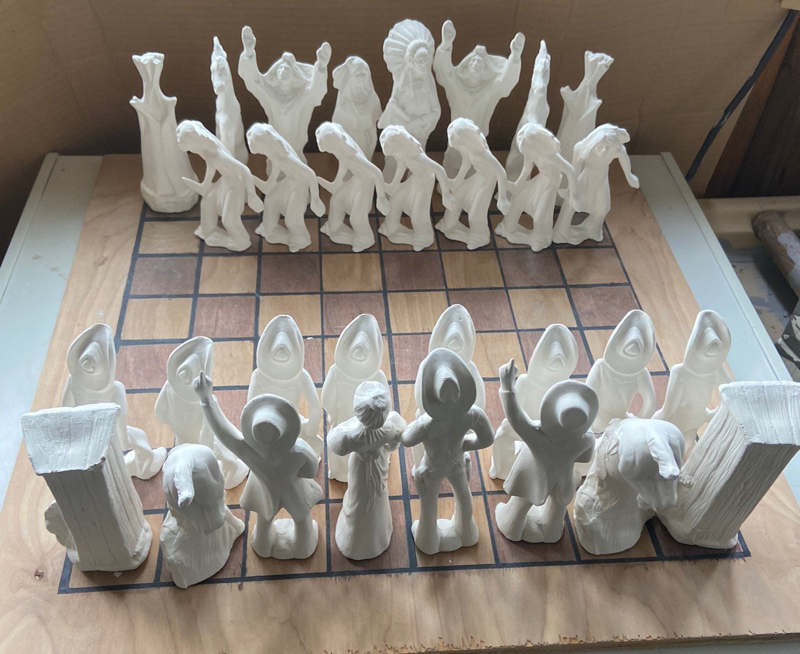Cowboy VS Indian Chess Set Doc Holliday - Etsy