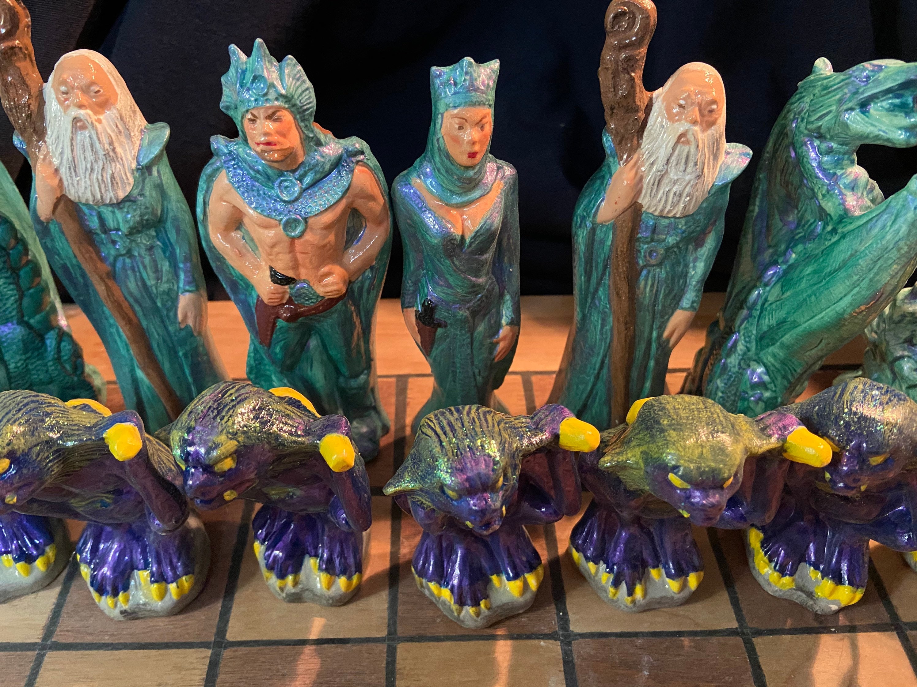 Chess Set Doc Holliday Good VS Evil | Etsy