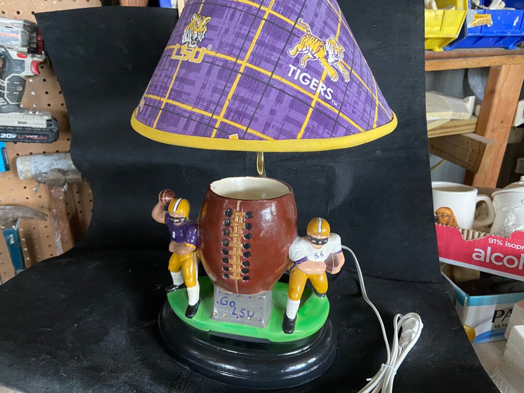LSU Football Lamp Personalized - Etsy