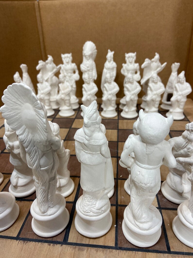 Atlantic Rare Vintage Indian Chess Set - Etsy