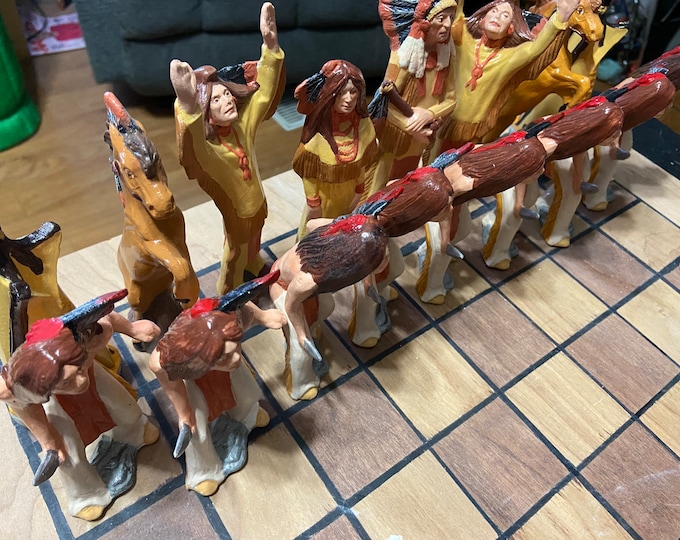 Cowboy VS Indian Chess Set Doc Holliday - Etsy