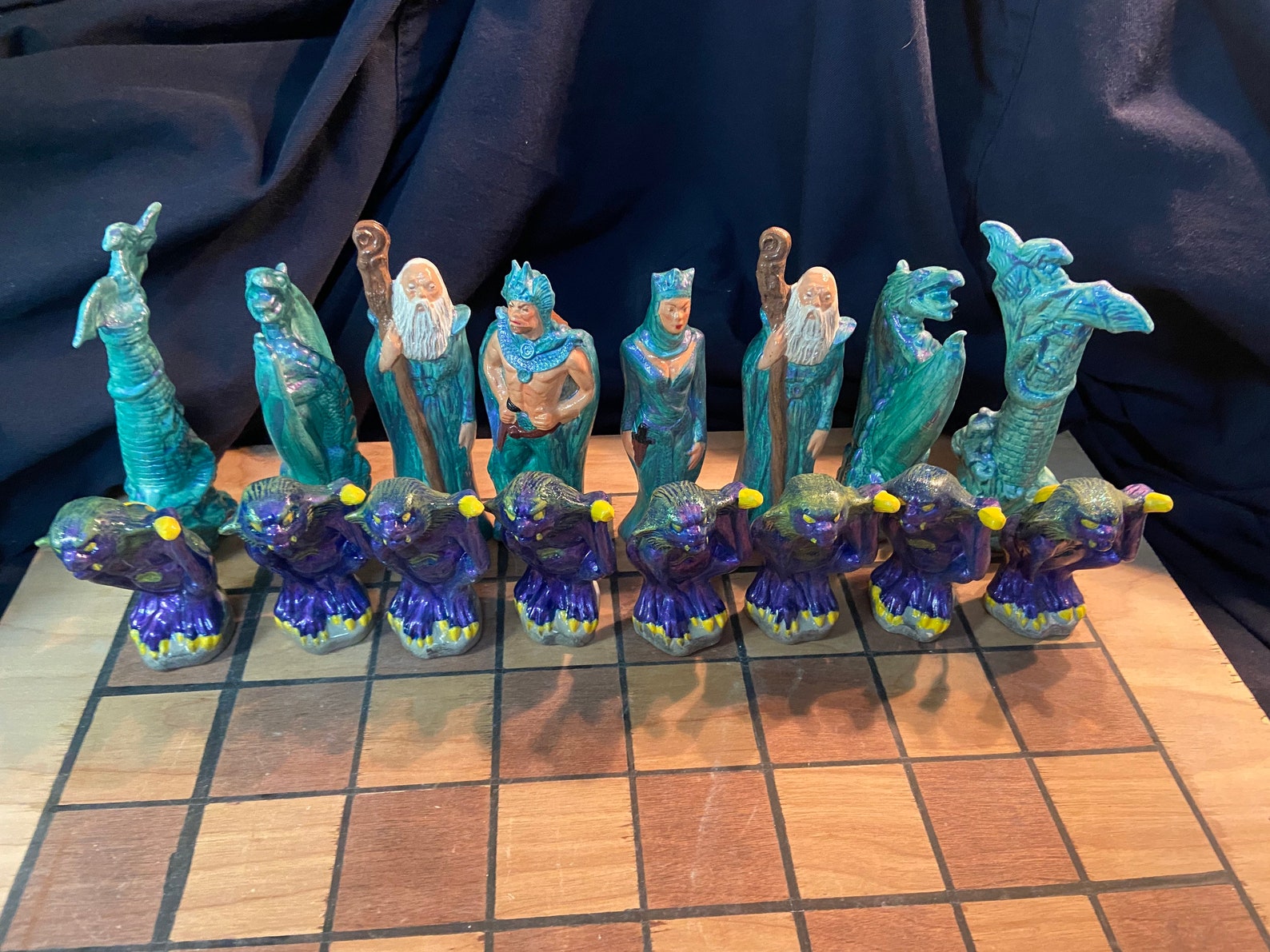 Chess Set Doc Holliday Good VS Evil | Etsy