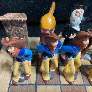 Cowboy VS Indian Chess Set Doc Holliday - Etsy