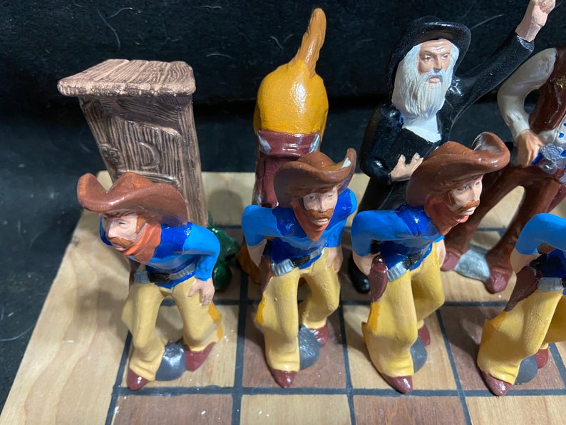 Cowboy VS Indian Chess Set Doc Holliday - Etsy