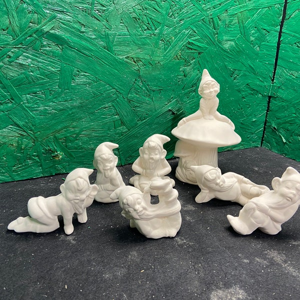 Unpainted Ceramic Village - Etsy