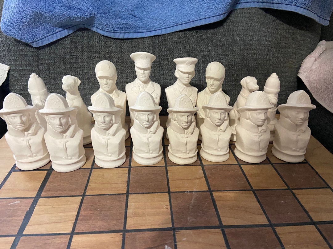 Firefighter Chess Set Doc Holliday - Etsy
