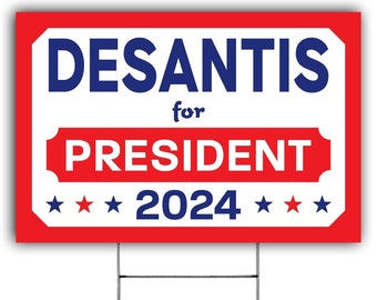 Ron Desantis President Yard Sign - Etsy