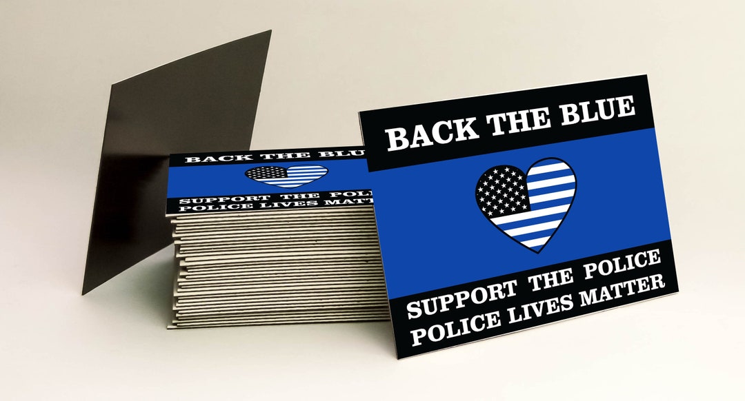 Support the Police Car Magnet, Back the Blue Car Magnet, Police Lives ...
