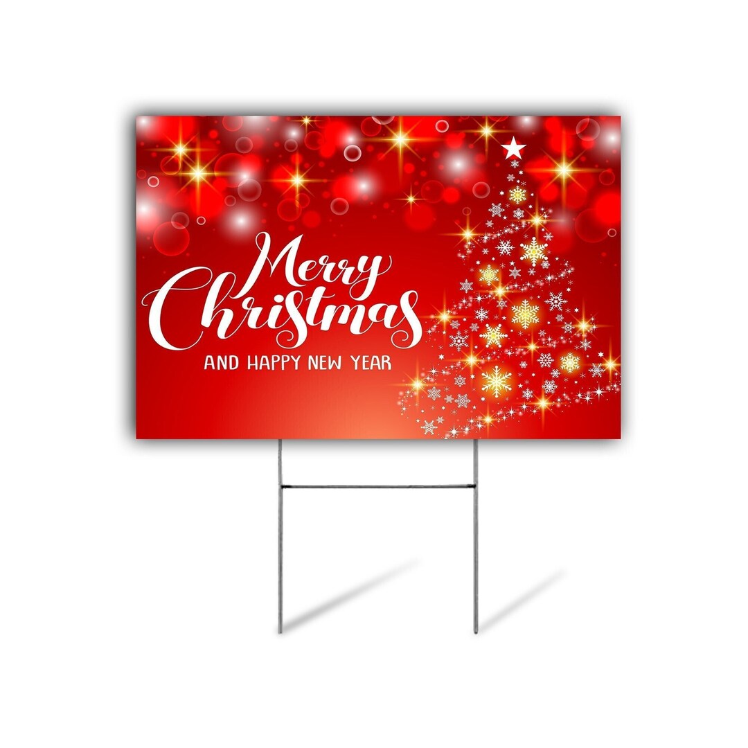 Merry Christmas Yard Sign, Merry Christmas Sign, Merry Christmas and ...