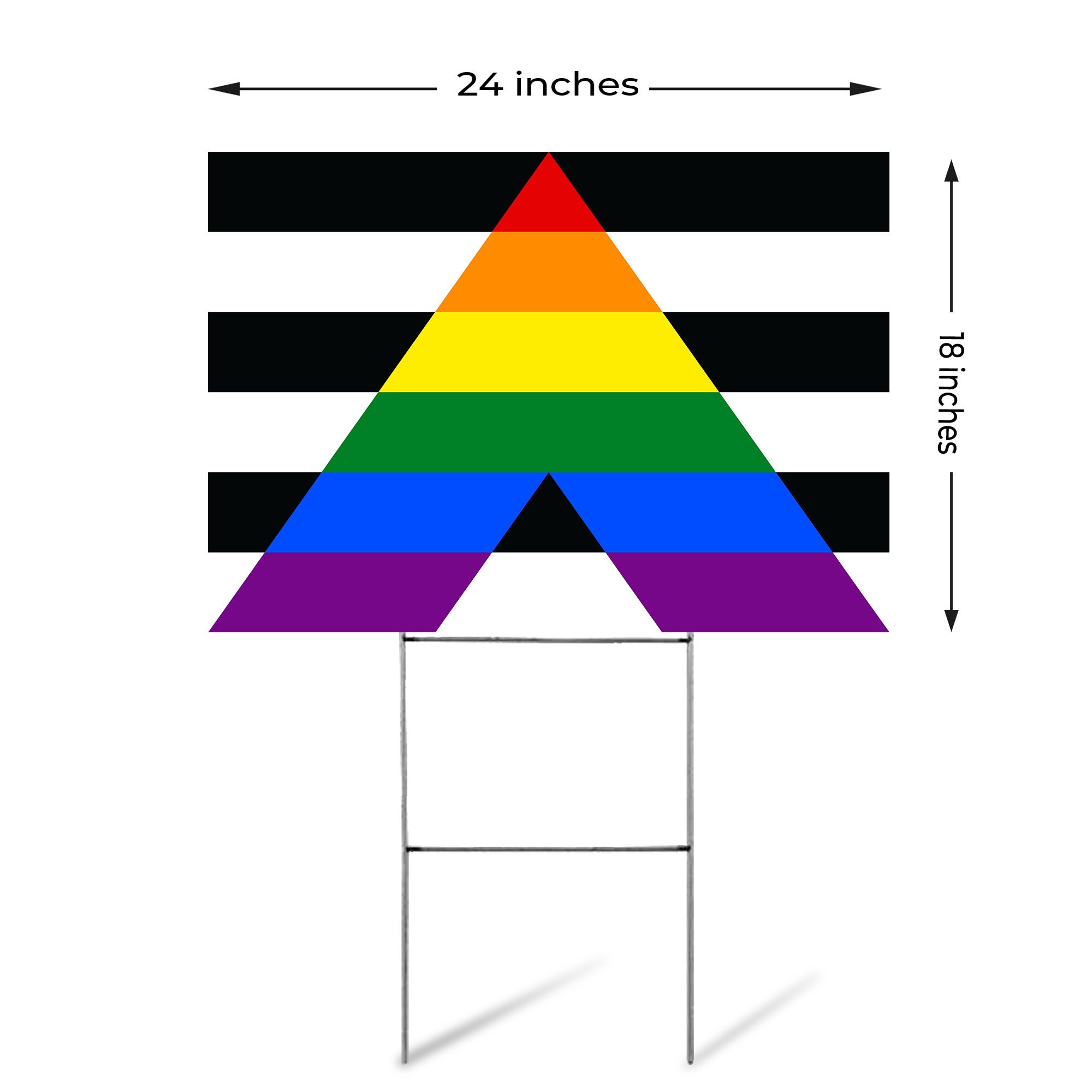 Pride Ally Yard Sign Straight Ally Sign Pride Ally Flag - Etsy