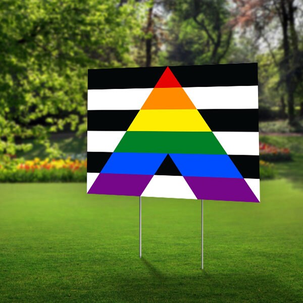 Pride Ally Yard Sign Straight Ally Sign Pride Ally Flag - Etsy