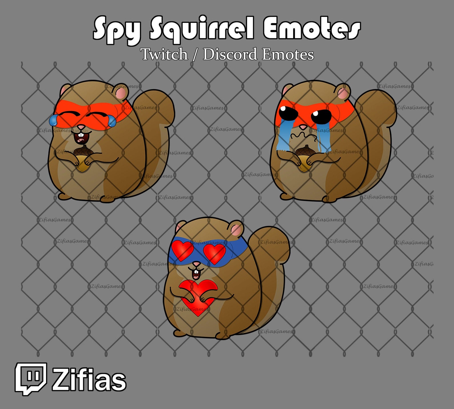 Twitch Emotes Spy Squirrel - Etsy