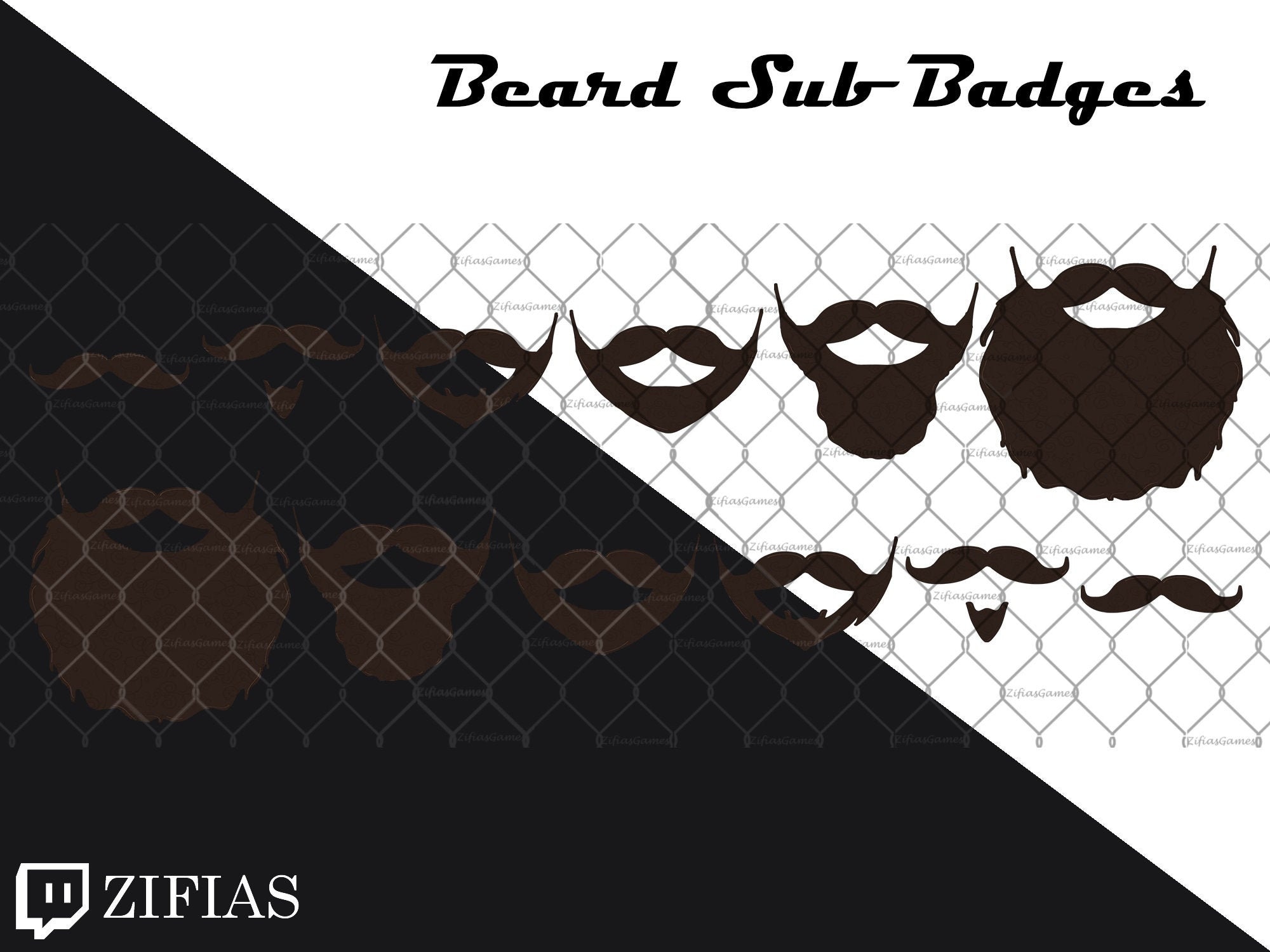 Twitch Sub Badges - Beards - Etsy