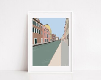 Venice Skyline Print Bridge of Sighs City Posters Venice - Etsy