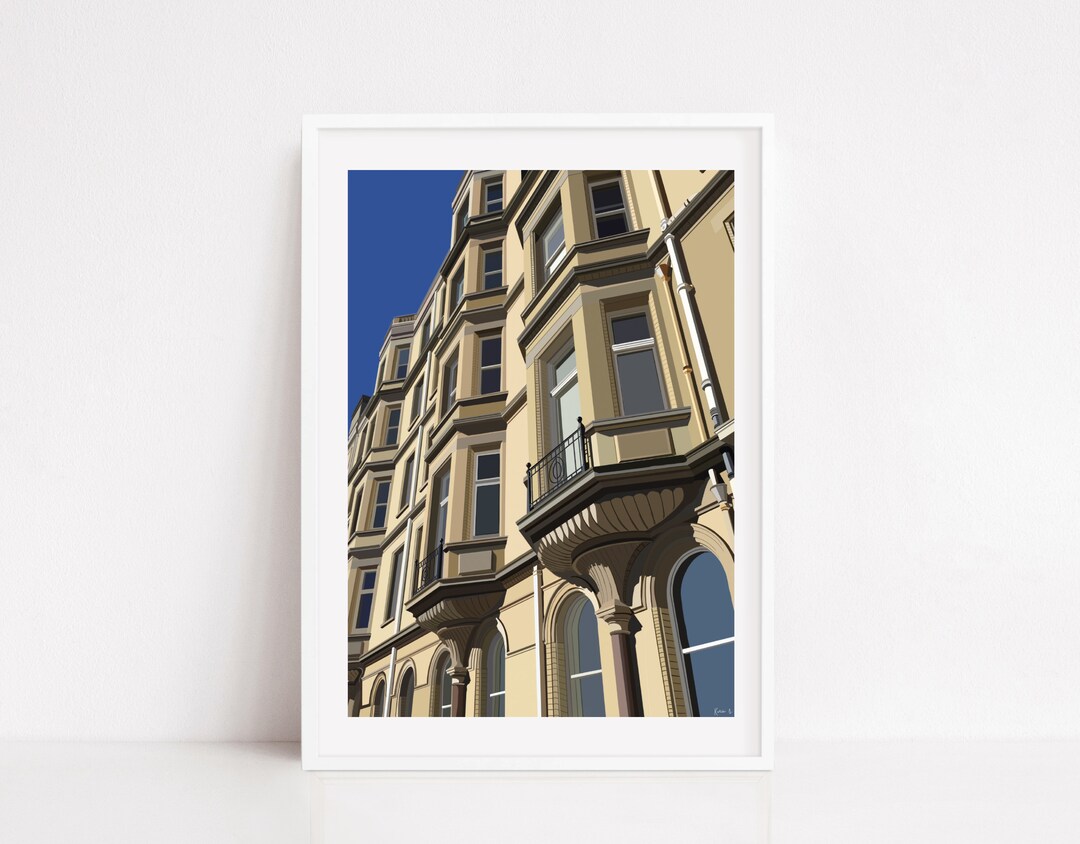 Brighton & Hove Print/brighton Beach Illustration/brighton Pier/wall ...
