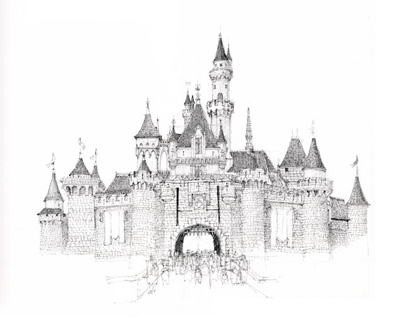 2 Point Perspective Drawing Castle