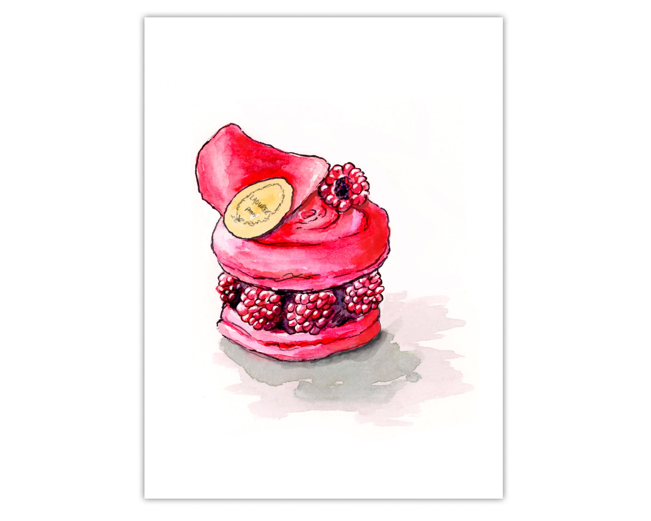 Print: Ispahan at Ladurée Paris Watercolor - Etsy