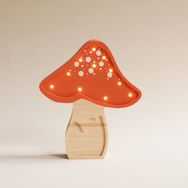 Toadstool Lamp - Etsy UK