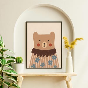 Handmade Teddy Bear Posters for Kids, Unique Paper, Kids Art Prints ...