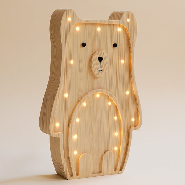 Teddy Bear Lamp - Etsy