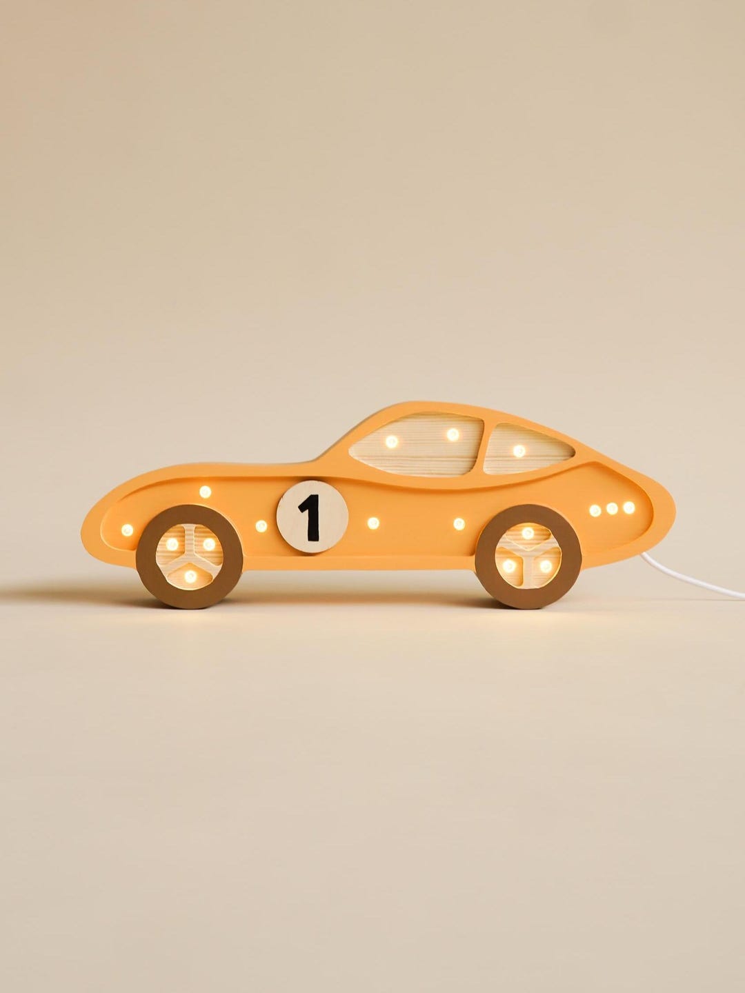 Handmade Wooden Car Lamp for Kids, Gifts for Kids, Baby Shower, Night ...