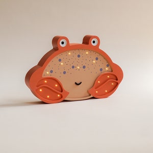 Wooden Crab Lamp for Kids, Nursery Decoration, Baby Shower Gift ...