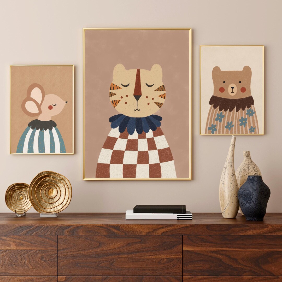 Cat Poster for Kids, Wall Art Kids Room, Kids Art Prints, Kids Art ...