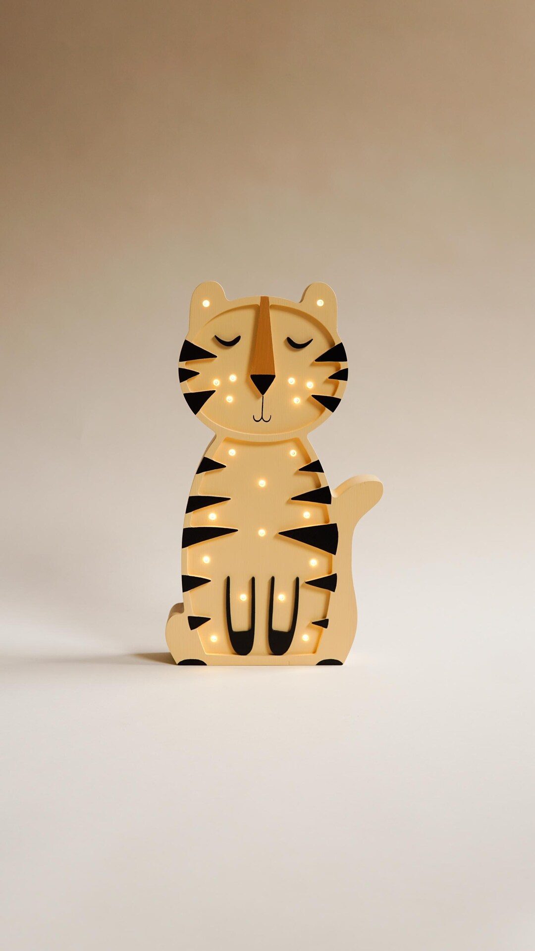 Wooden Tiger Night Kids Lamp - Bedside Night Lamp, Kid Lamp ...