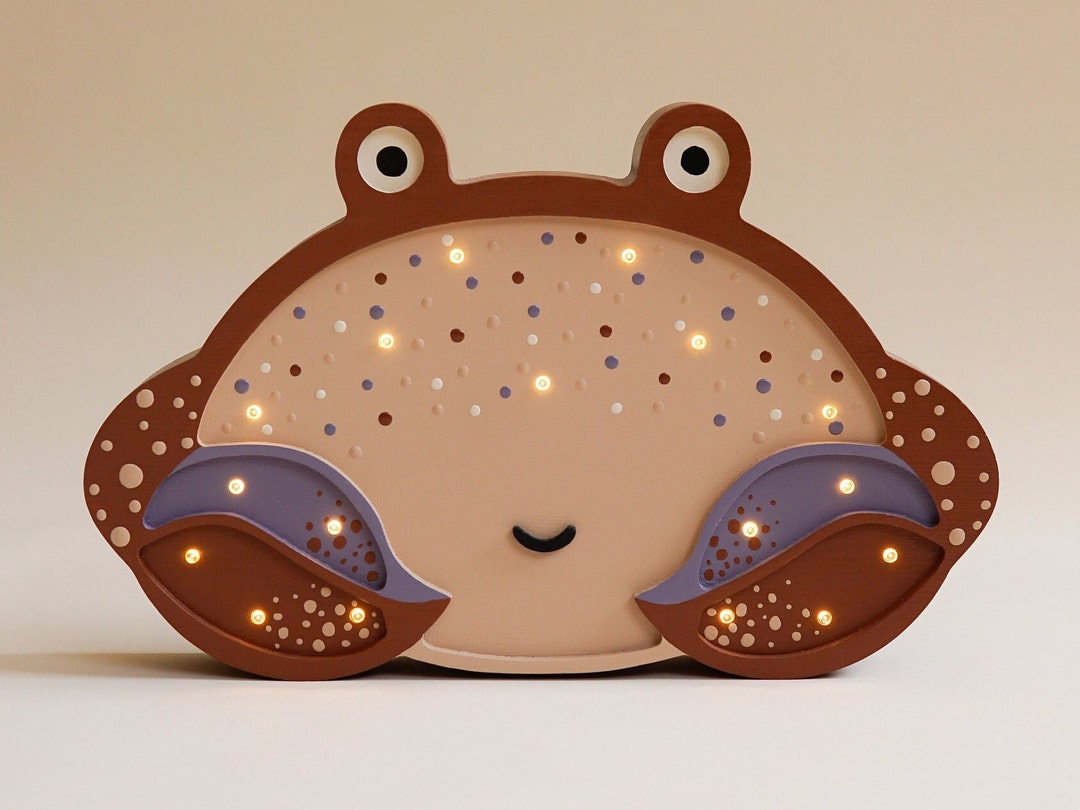 Wooden Crab Lamp for Kids - Personalized Gift for Kids, Nursery ...