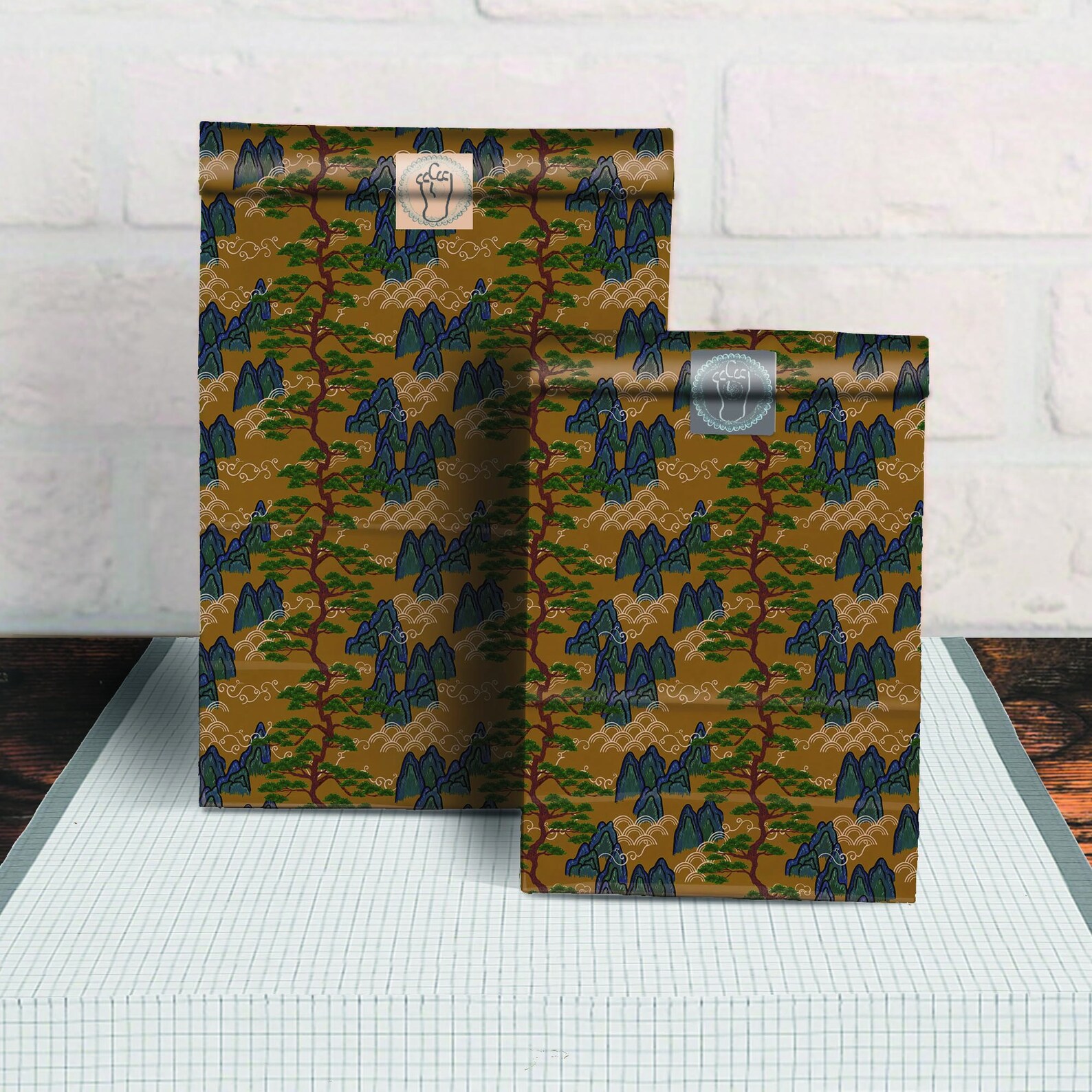 Unique Oriental Digital Paper Set Scrapbook Paper Seamless | Etsy