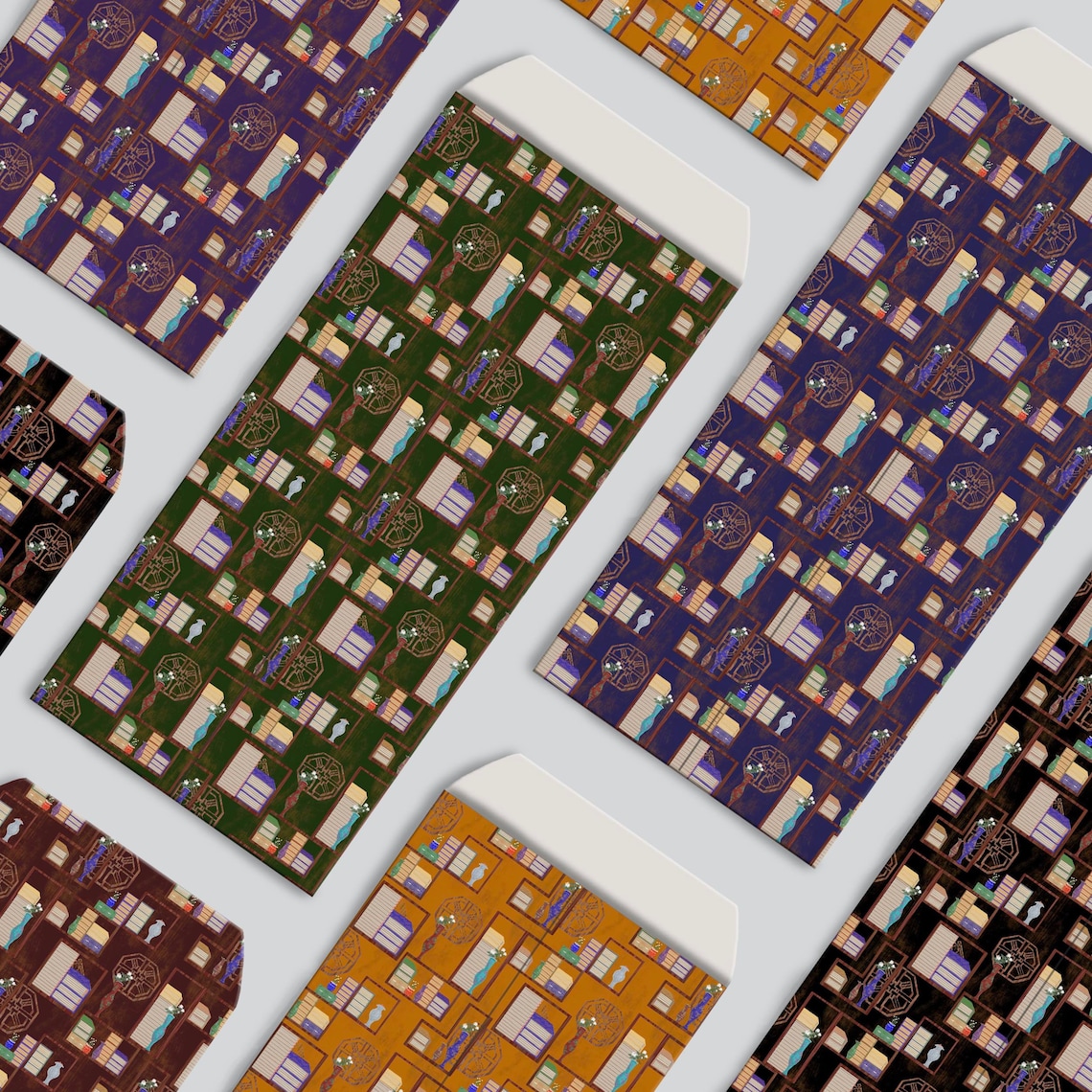 Unique Oriental Digital Paper Set Scrapbook Paper Seamless | Etsy